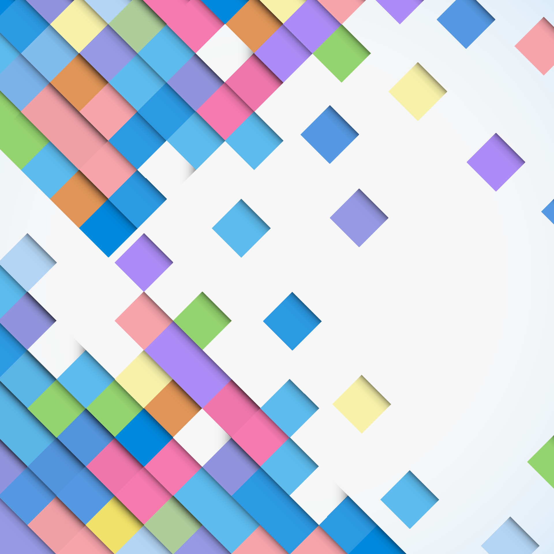 Abstract Geometric Mosaic Background Made Of Colorful Square Vector Design Pattern Texture