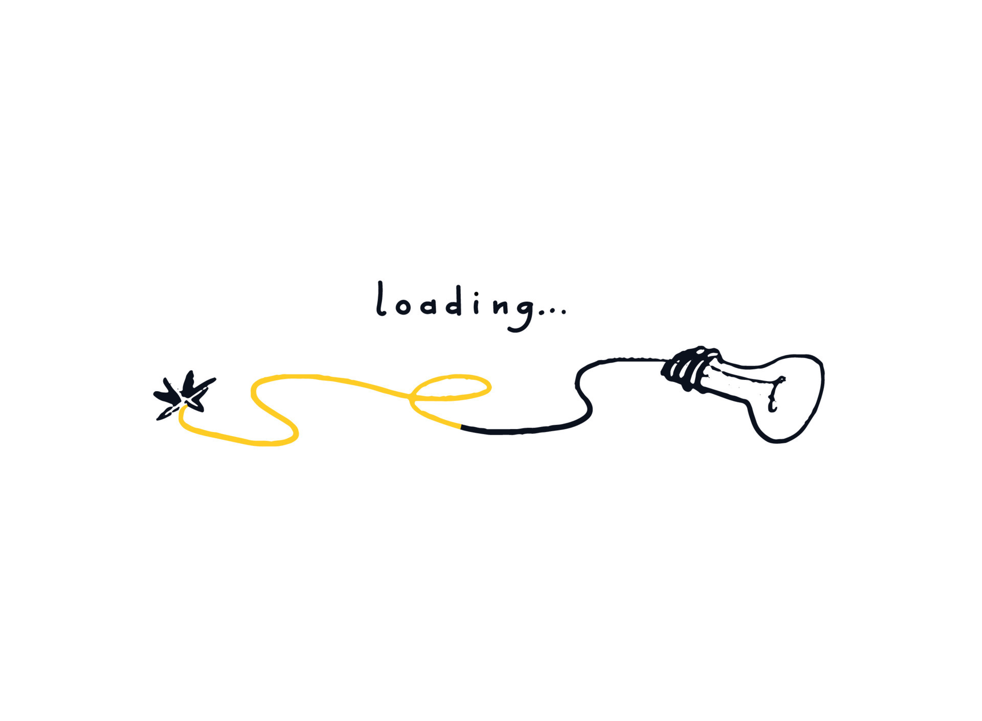 Light bulb with wire loading bar. Doodle download fifty percent ... Light bulb with wire loading bar. Doodle download fifty percent ...