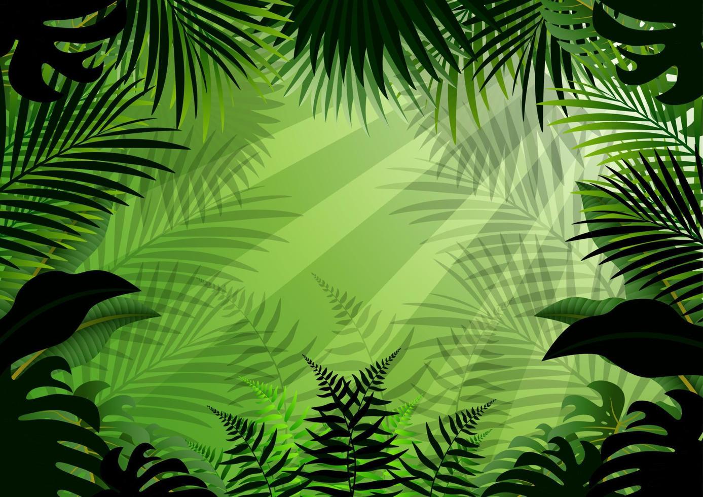 Tropical forest background 12190178 Vector Art at Vecteezy