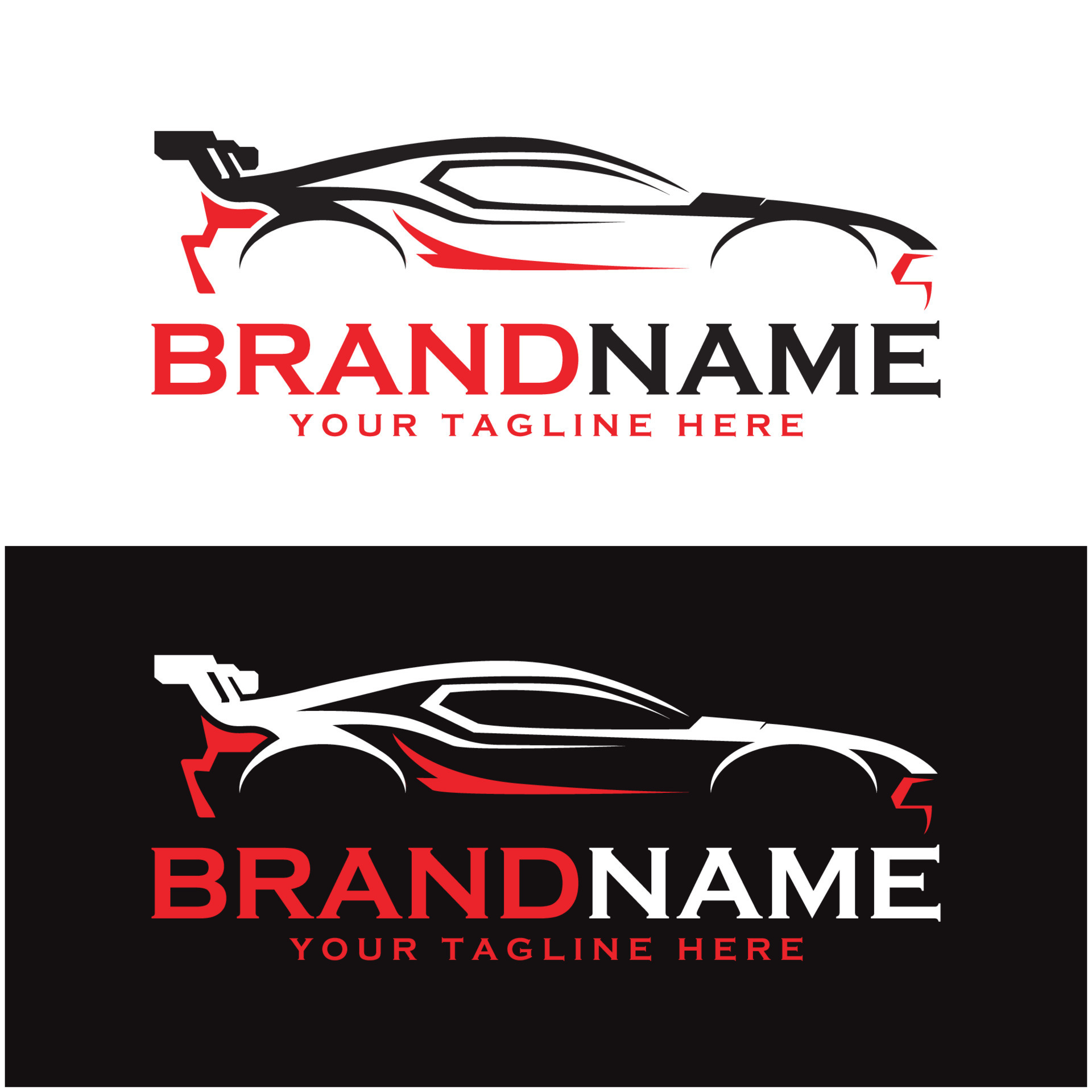 set of creative racing car logo with slogan template 12190396 Vector Art at Vecteezy