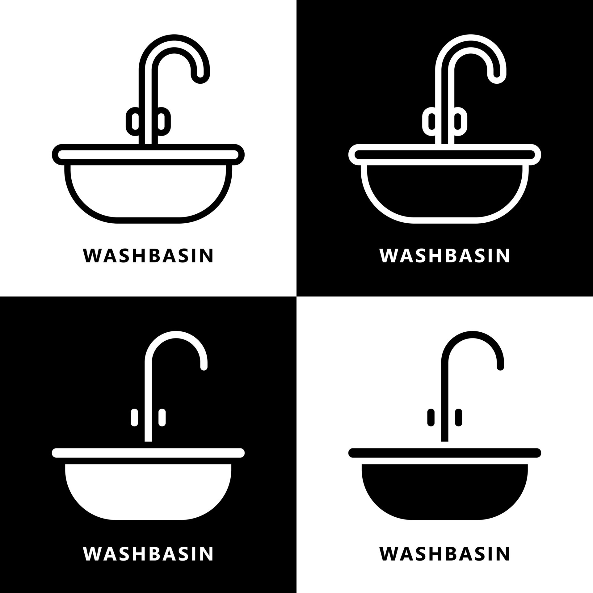 Washbasin Icon Cartoon. Faucet and Sink Symbol Vector Logo 12190523 ... Washbasin Icon Cartoon. Faucet and Sink Symbol Vector Logo 12190523 ...