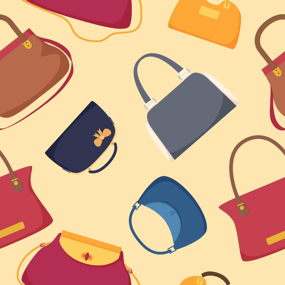 Women Hand Bags Seamless Pattern 12191803 Vector Art at Vecteezy