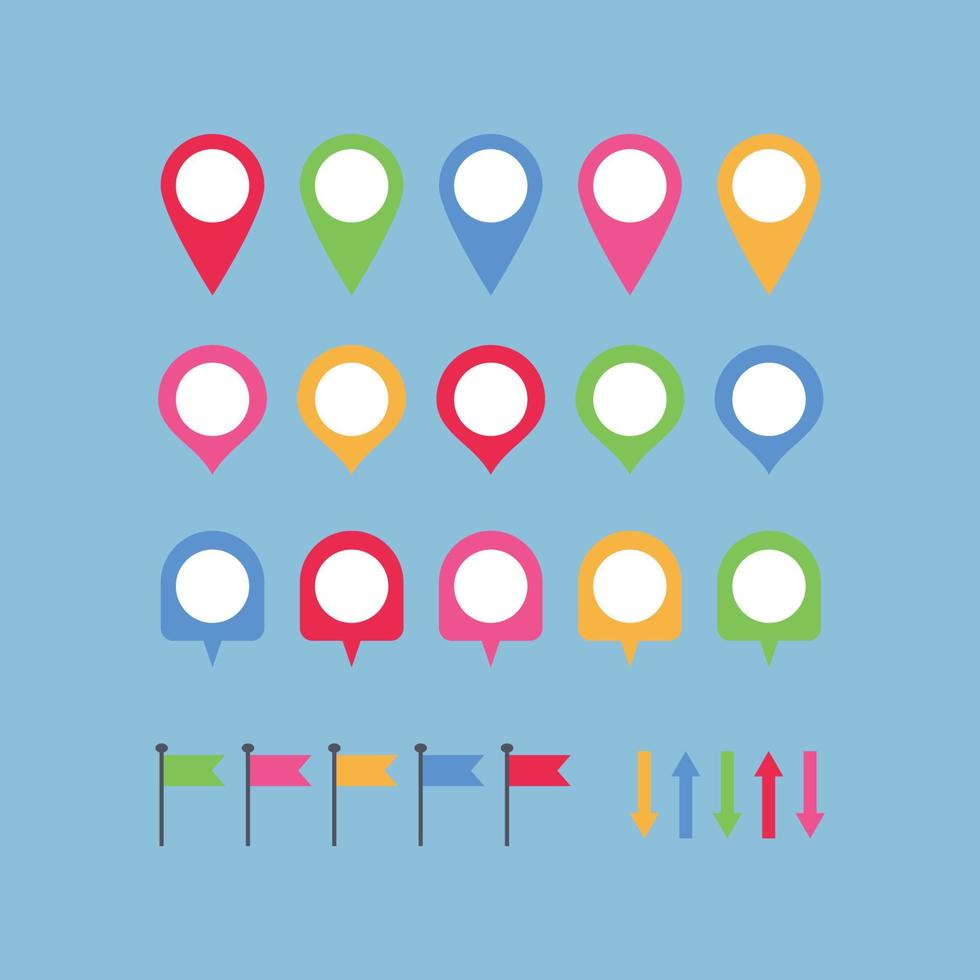 conjunto de flechas de colores 12191955 Vector en Vecteezy