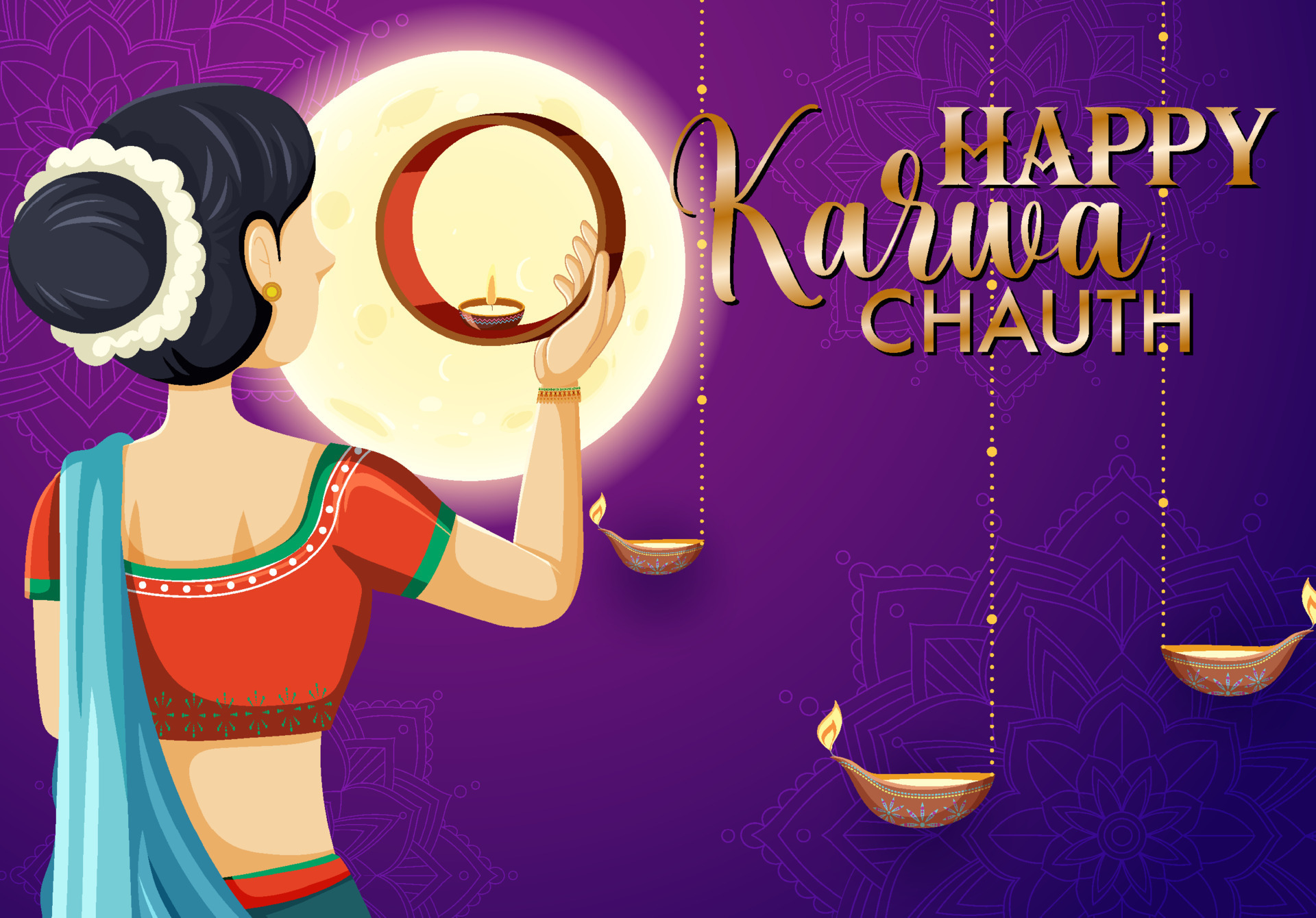 Happy Karva Chauth Poster Design 12192631 Vector Art at Vecteezy Happy Karva Chauth Poster Design 12192631 Vector Art at Vecteezy