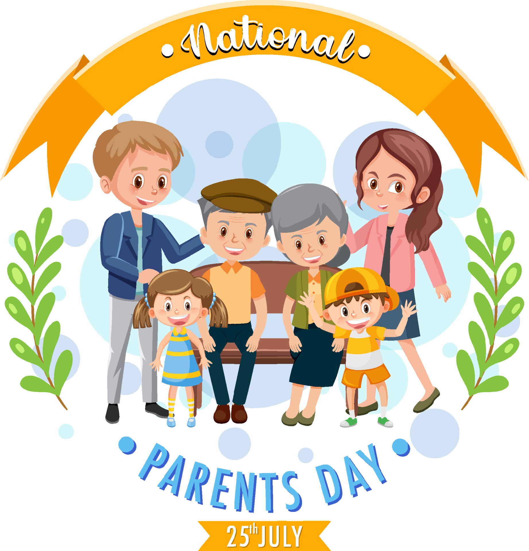 National Parents Day On 25th July Poster Template 12193342 Vector Art national-parents-day-on-25th-july-poster-template-12193342-vector-art