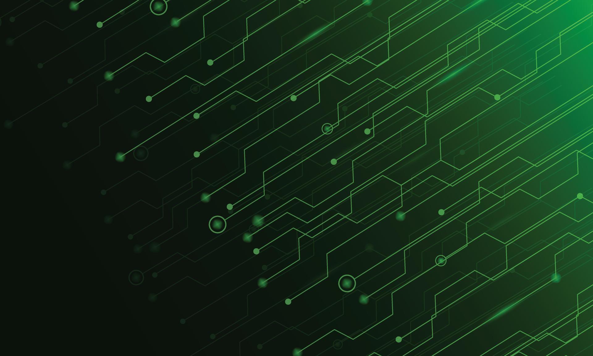 Abstract background with green technology structure circuit computer. 12194167 Vector Art at ...