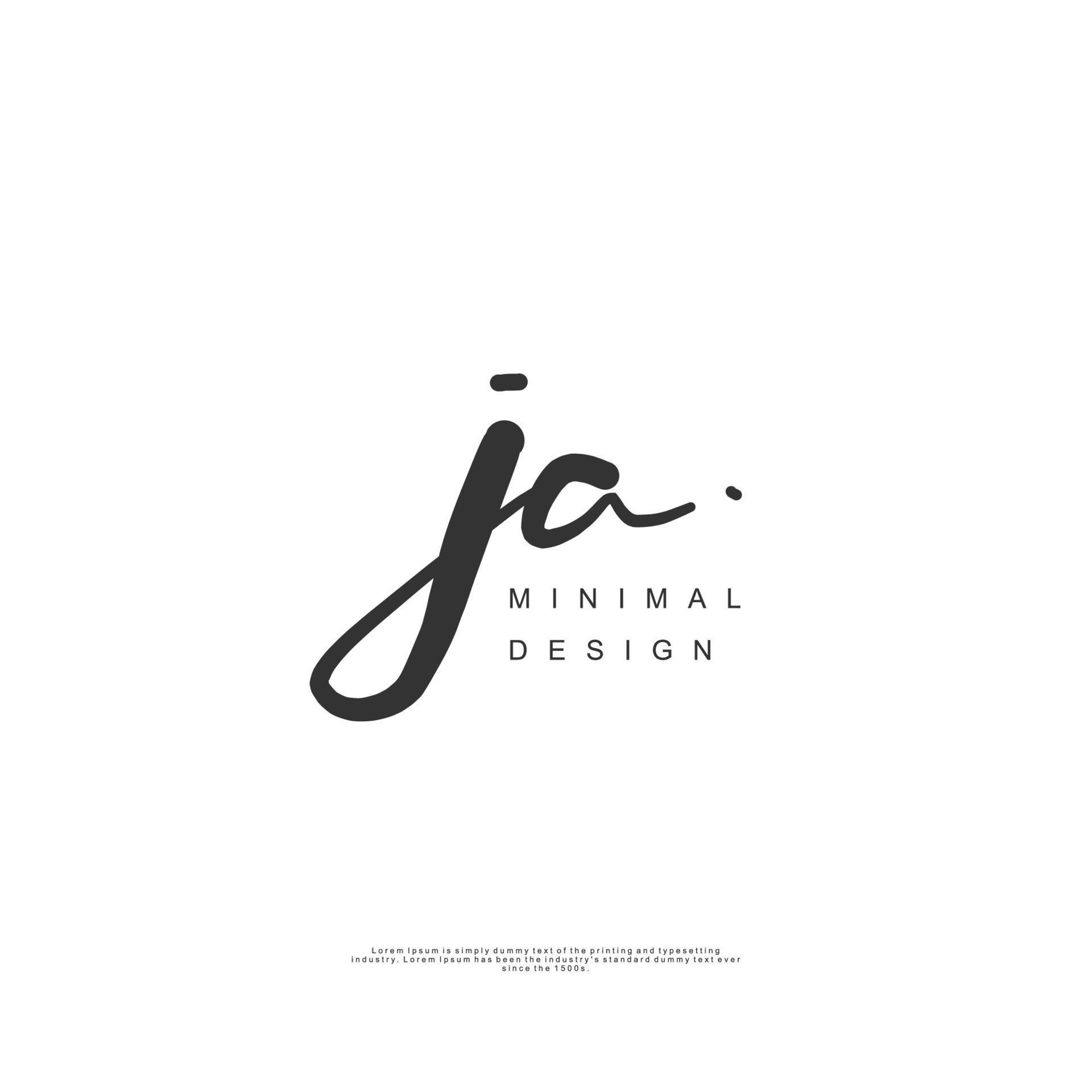 JA Initial handwriting or handwritten logo for identity. Logo with signature and hand drawn ...