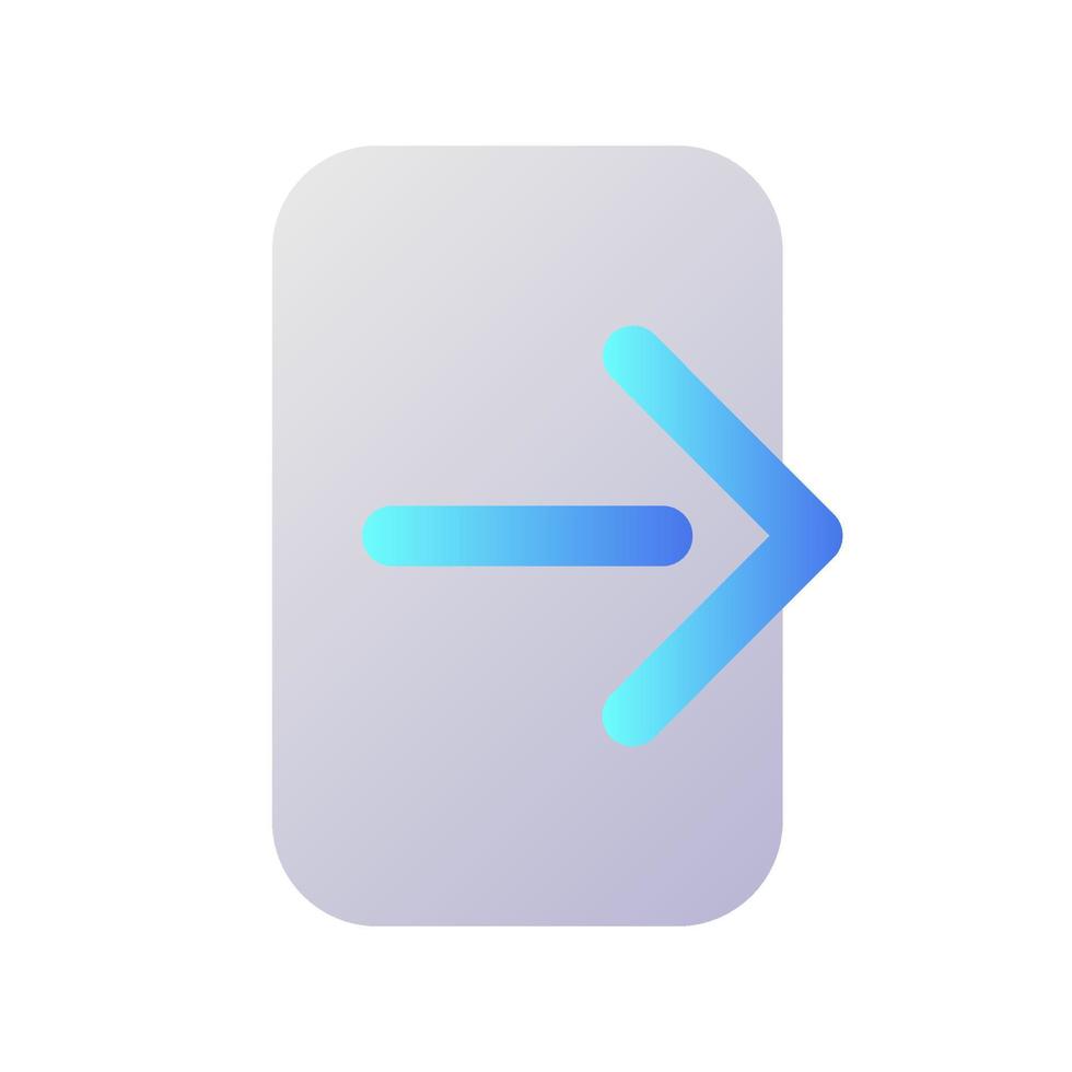 Logout pixel perfect flat gradient two-color ui icon. Finish session ... Logout pixel perfect flat gradient two-color ui icon. Finish session ...