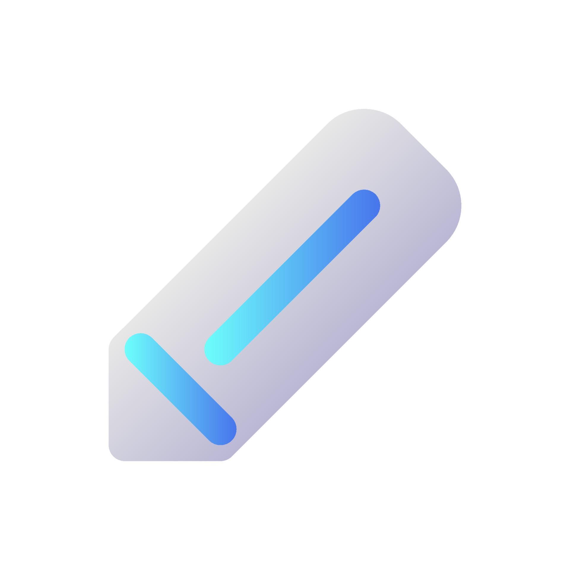 Pencil Pixel Perfect Flat Gradient Two Color Ui Icon Messenger Feature Writing Message