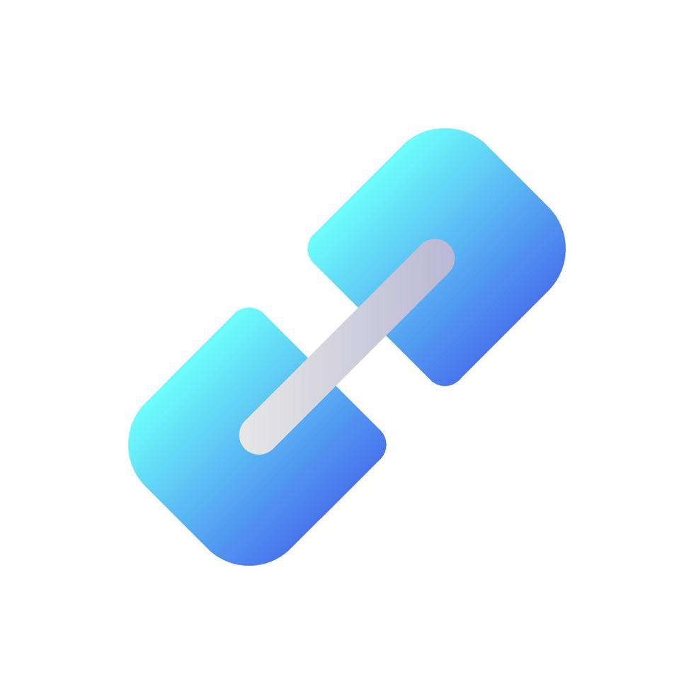 Hyperlink pixel perfect flat gradient two-color ui icon. Website ...