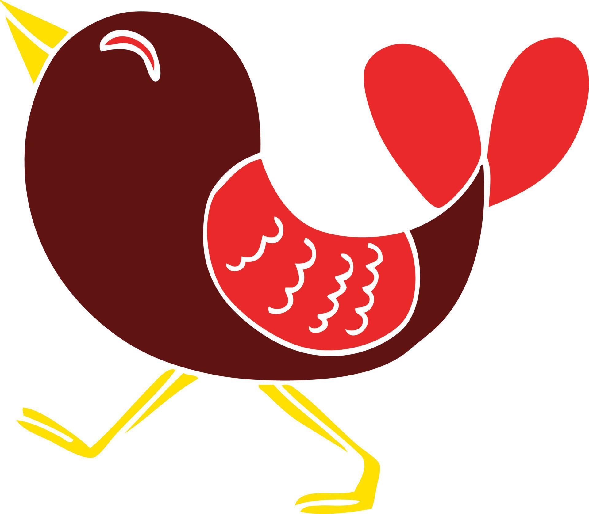 cartoon doodle red bird 12199304 Vector Art at Vecteezy