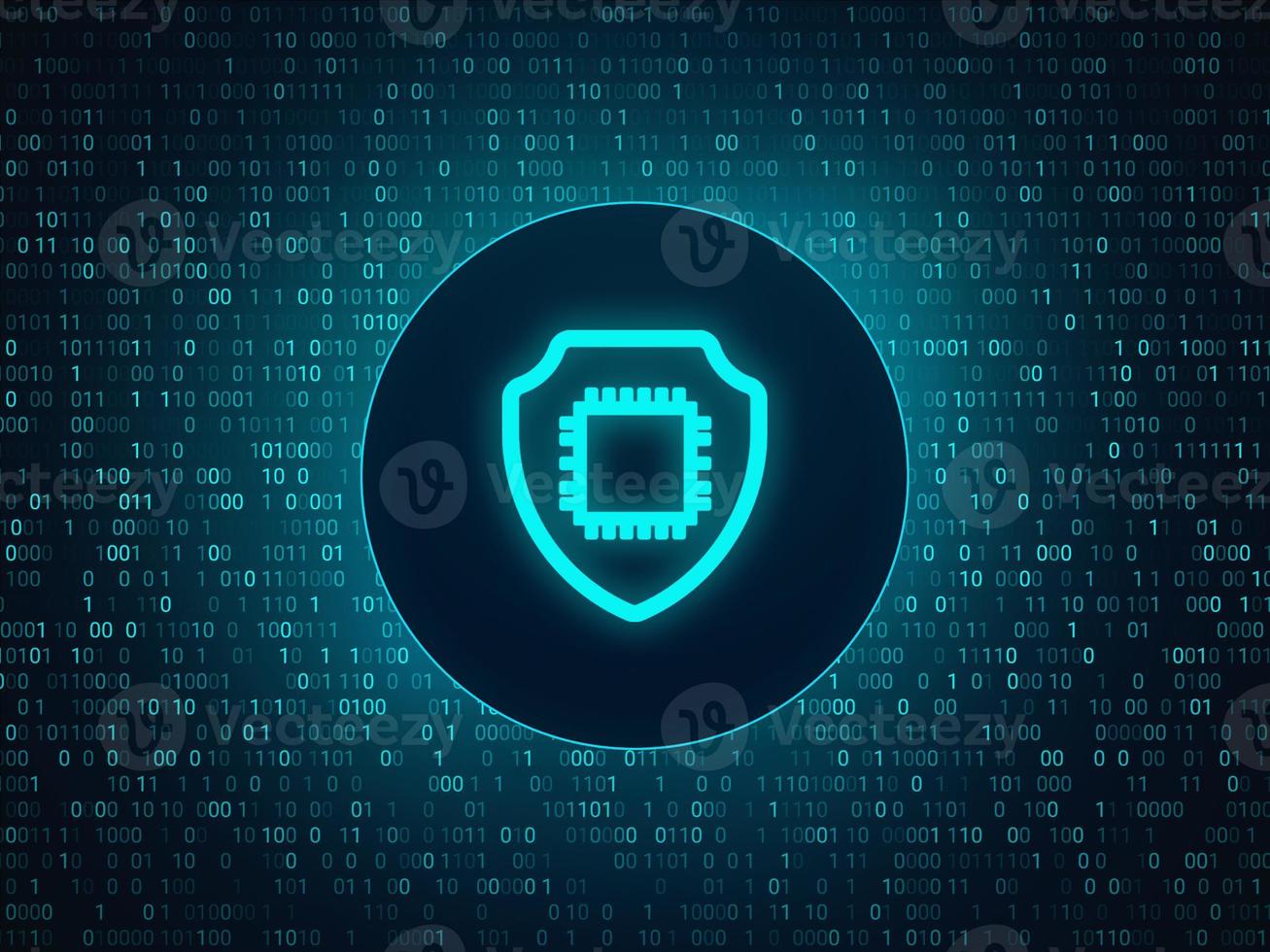 Internet shield on the background of binary code. 12203773 Stock Photo at Vecteezy