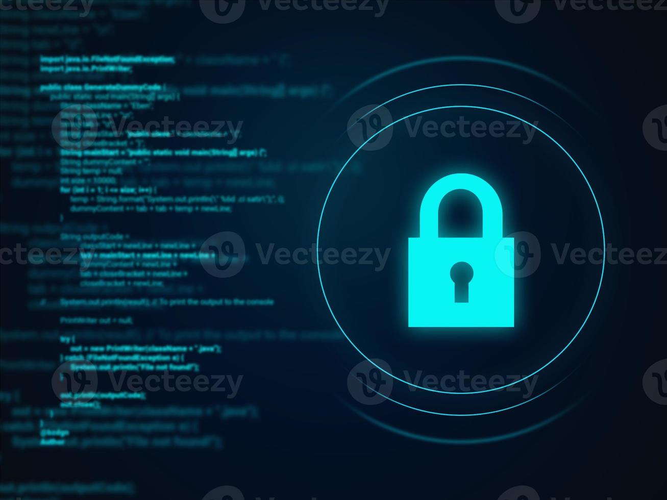 Internet security coding. Lock icon. 12203776 Stock Photo at Vecteezy