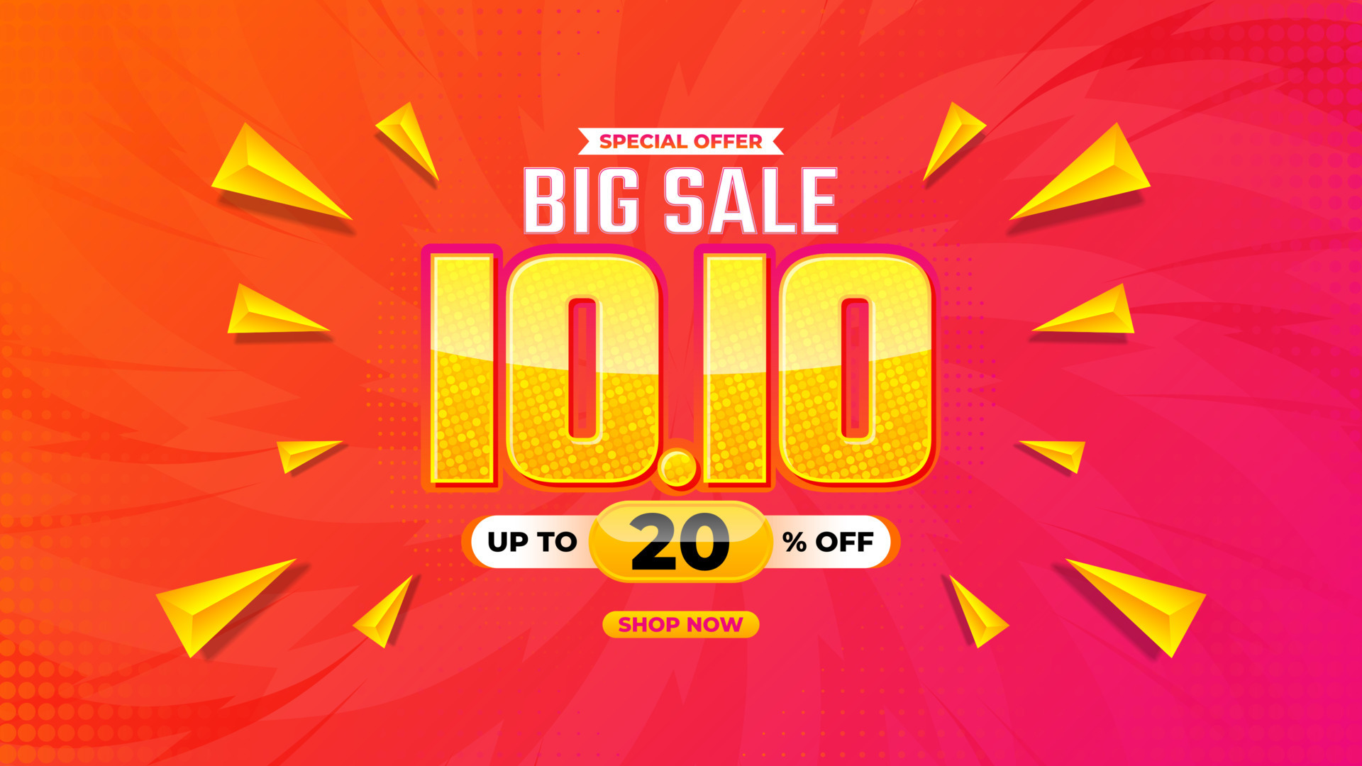 10.10 Shopping day 2022 big sale banner background for business retail promotion vector for ...