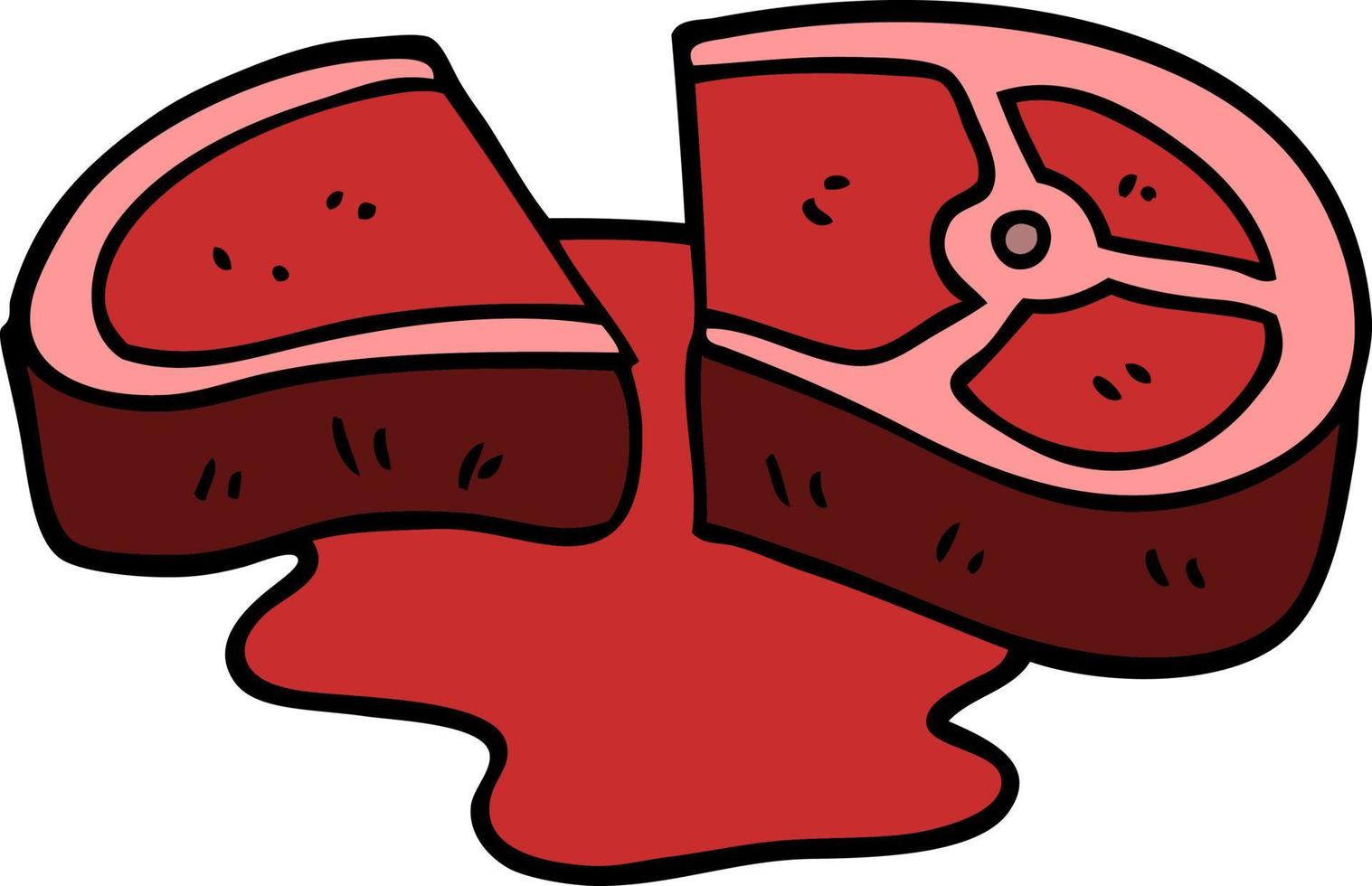 Cartoon Doodle Rare Steak 12211873 Vector Art At Vecteezy