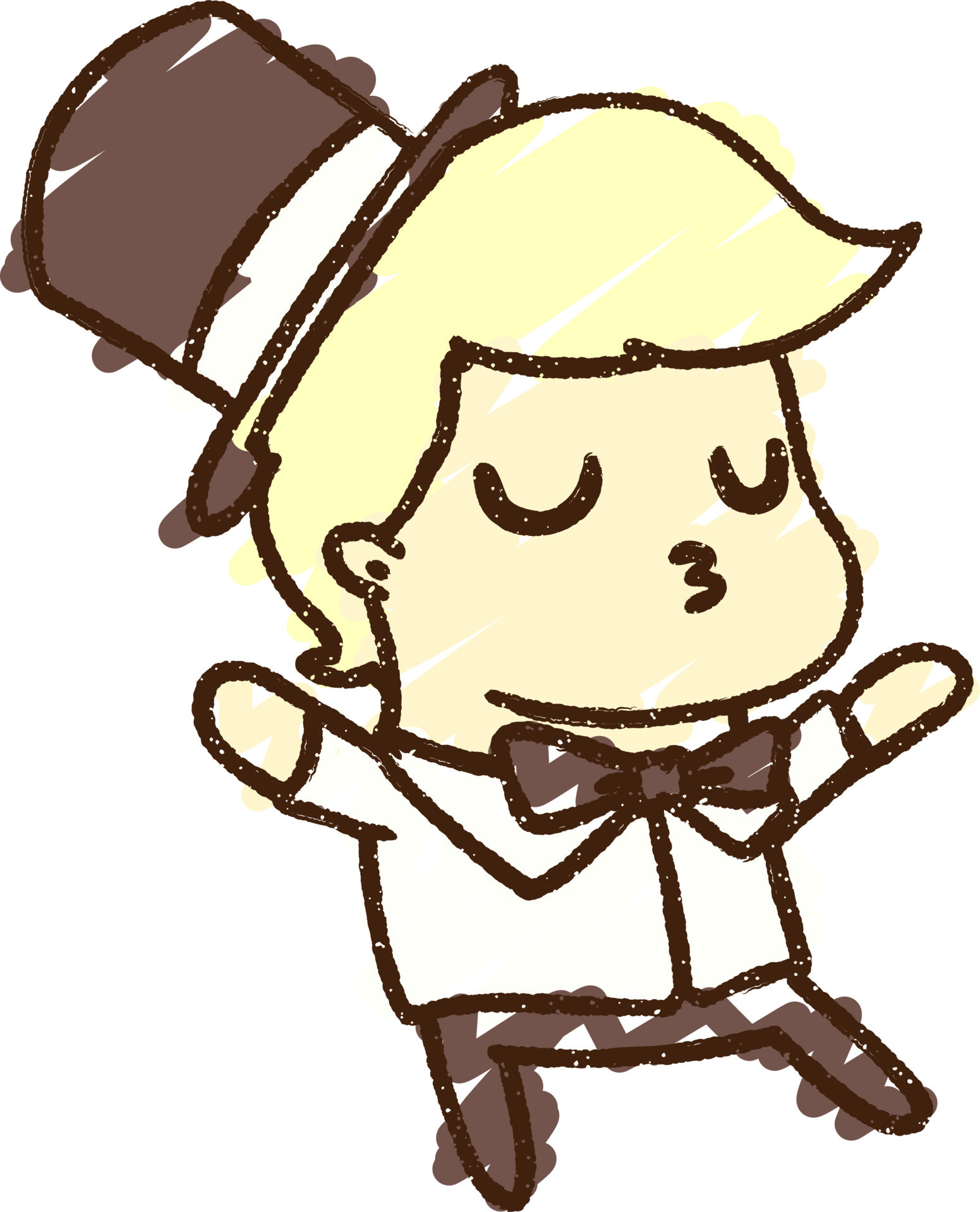 Upperclass Gent Chalk Drawing 12215040 Vector Art at Vecteezy