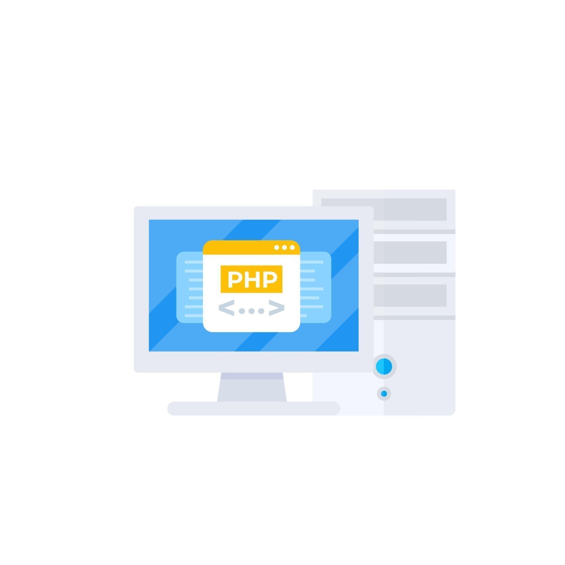 Php Programming Vector Icon 12217732 Vector Art At Vecteezy