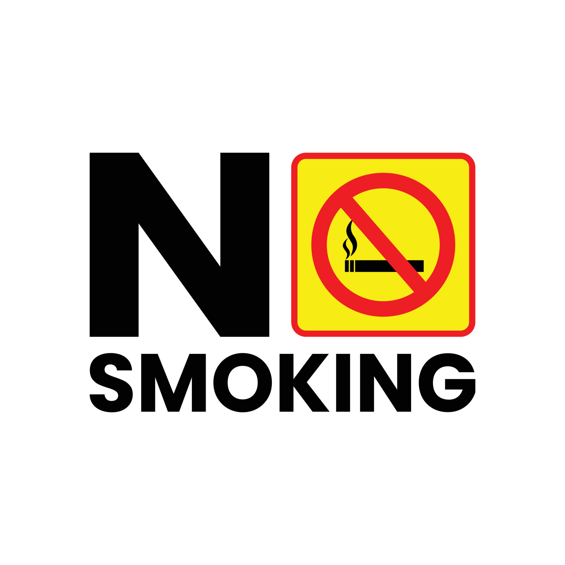 Vector no smoking symbol. suitable for use in public places where ... Vector no smoking symbol. suitable for use in public places where ...