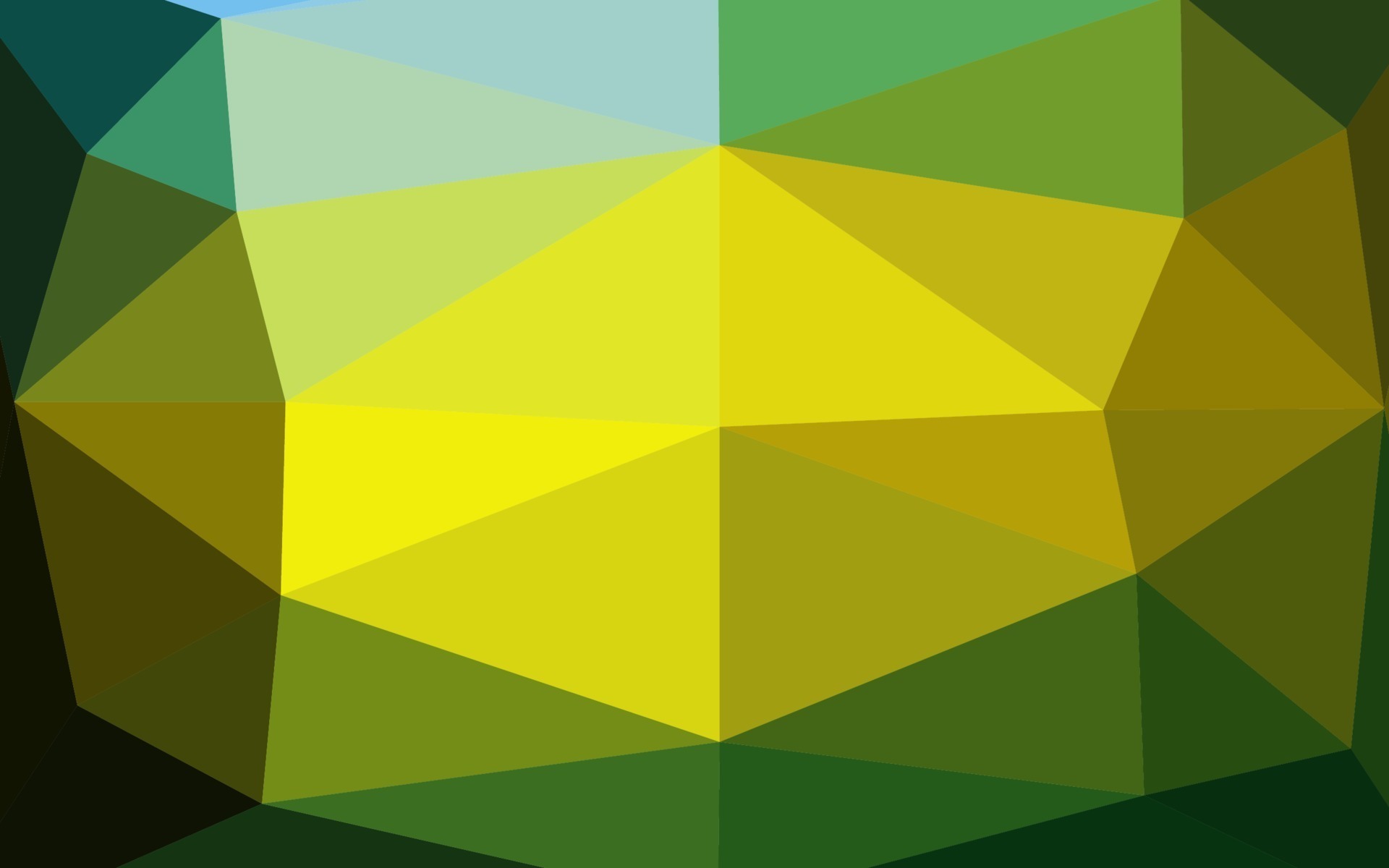 Dark Green Yellow Vector Shining Triangular Background 12227248
