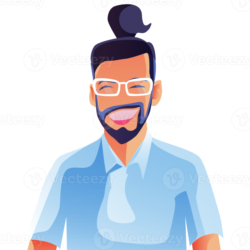 People Smile Man Happy Png Flat Design 12228582 Png