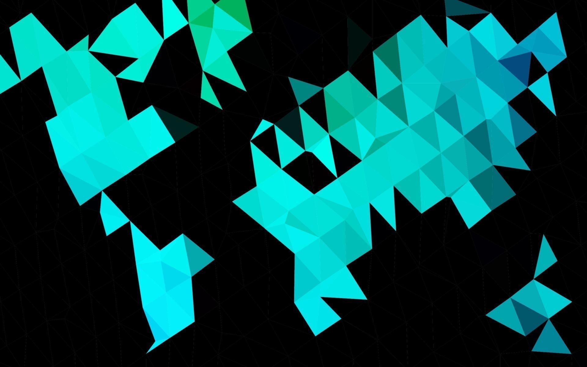 Dark Blue Green Vector Abstract Polygonal Texture 12230352 Vector Art
