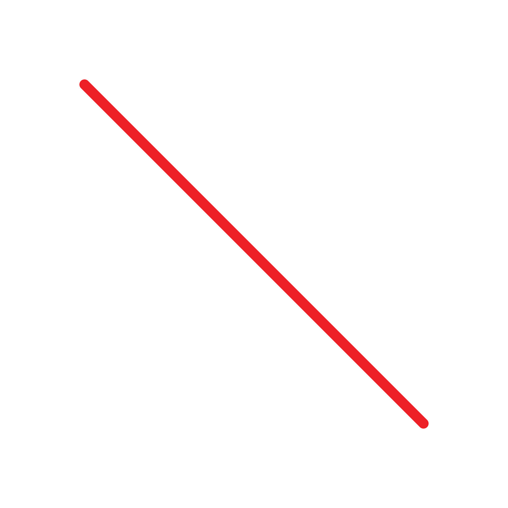 Eps10 Vector Rojo único Icono De Línea Diagonal Recta Aislado Sobre Fondo Blanco Contorno