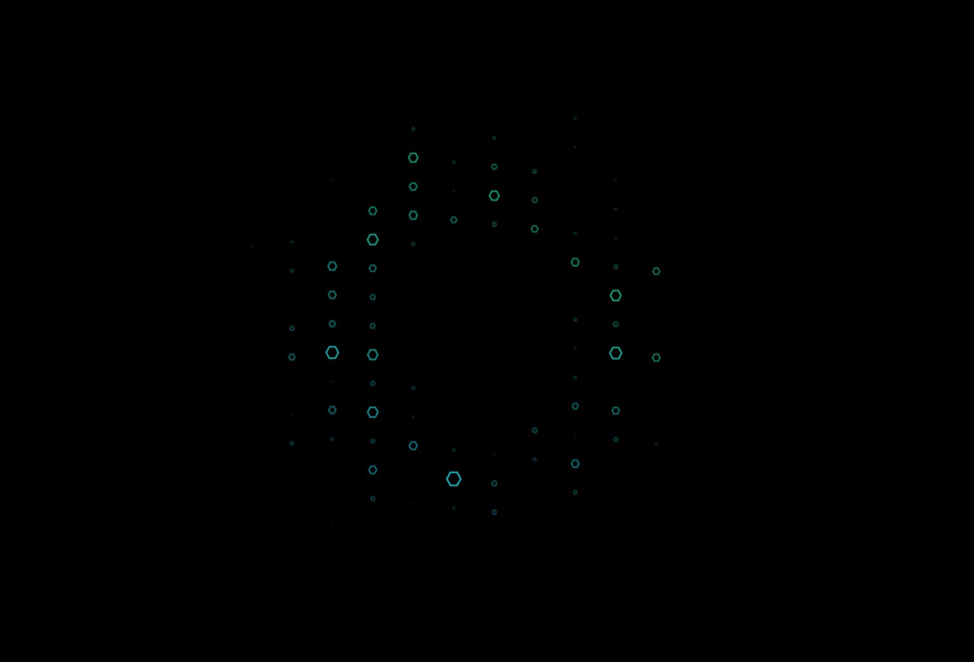 Dark Blue Green Vector Layout With Hexagonal Shapes 12234215 Vector