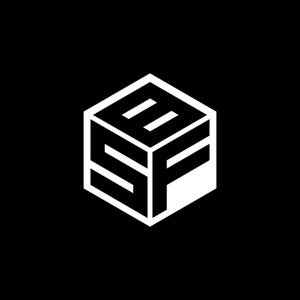 Sfb Letter Logo Design With Black Background In Illustrator Vector