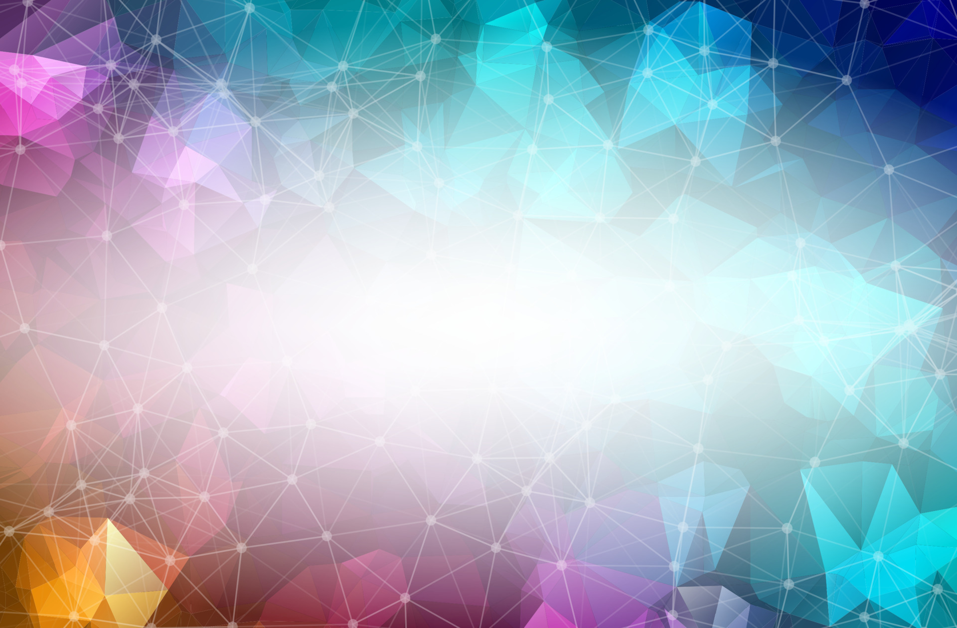Abstract Dark Multicolor Polygonal Space Background With Connecting