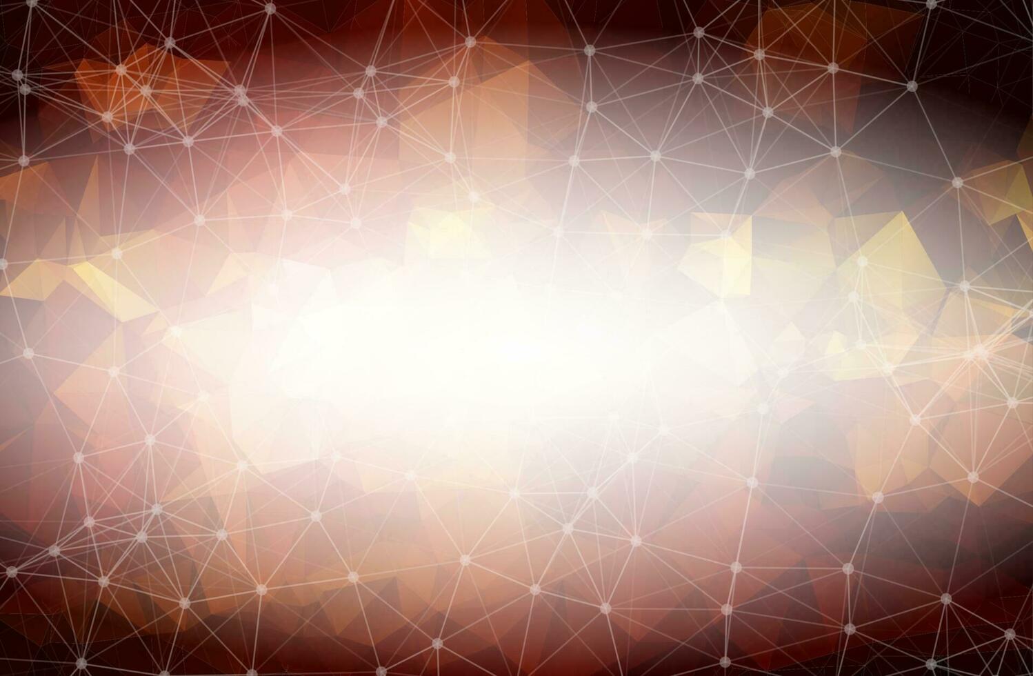 Abstract Dark Red Polygonal Space Background with Connecting Dots and Lines. Connection ...