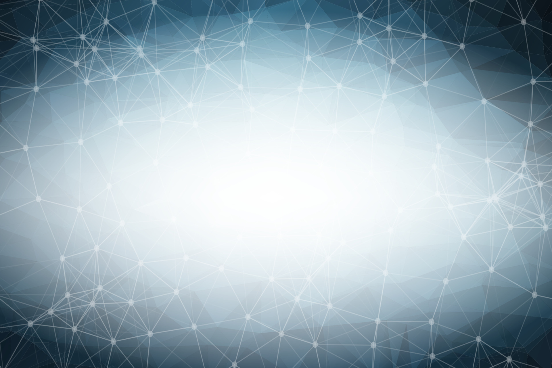 Abstract Blue Polygonal Space Background With Connecting Dots And Lines Connection Structure