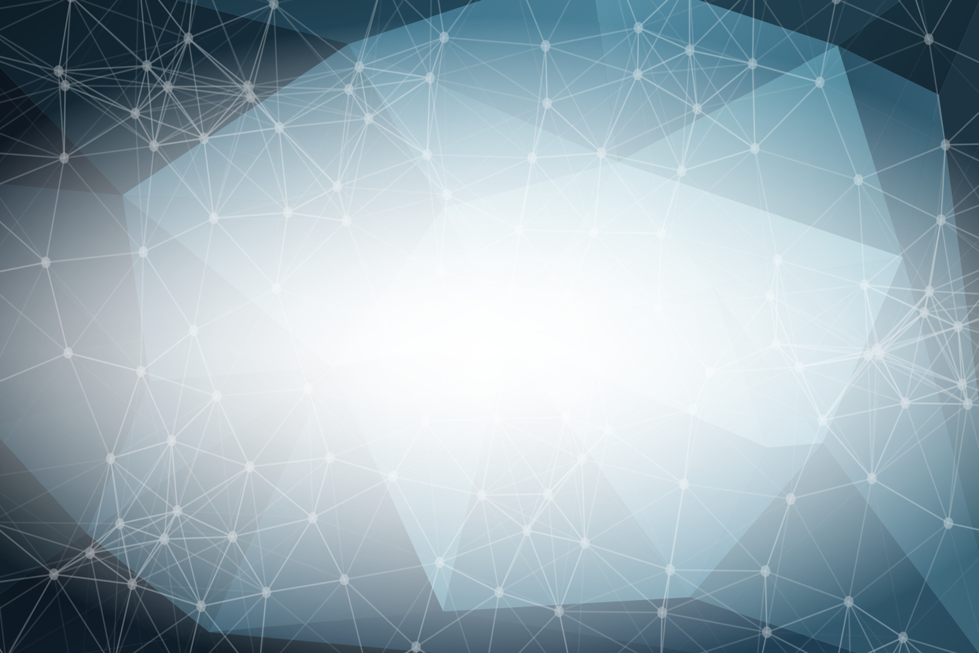 Abstract Blue Polygonal Space Background With Connecting Dots And Lines