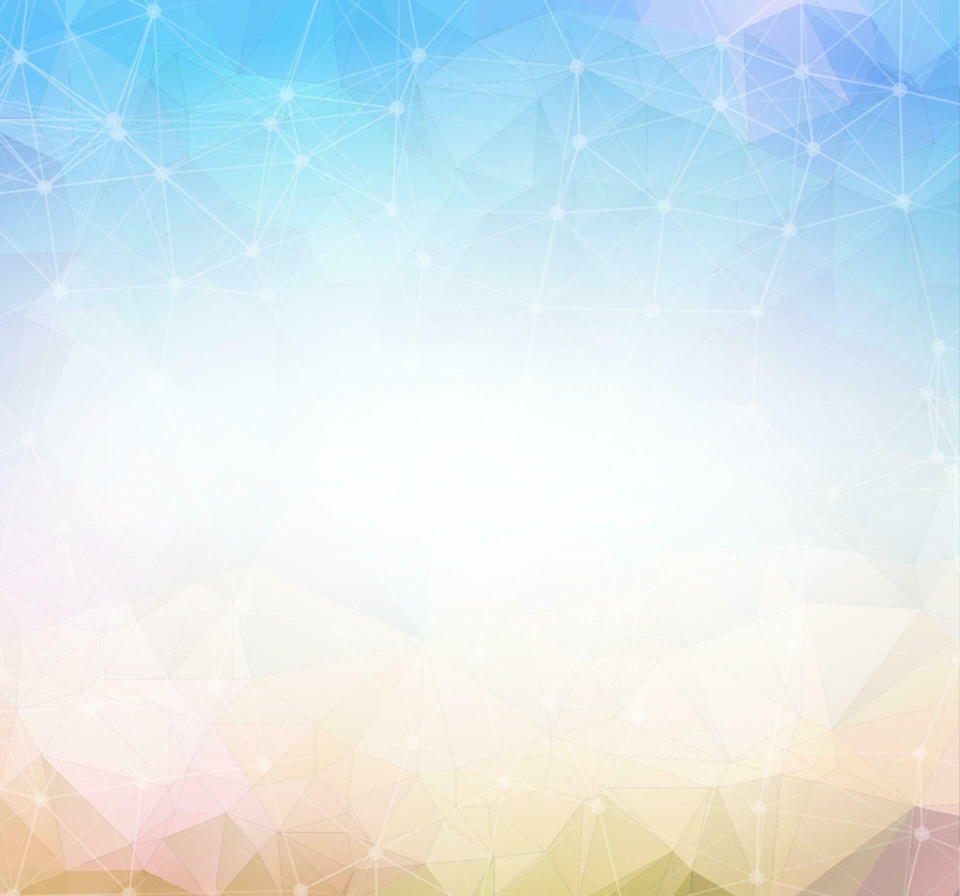 Abstract Dark Blue Polygonal Space Background With Connecting Dots And Lines Connection