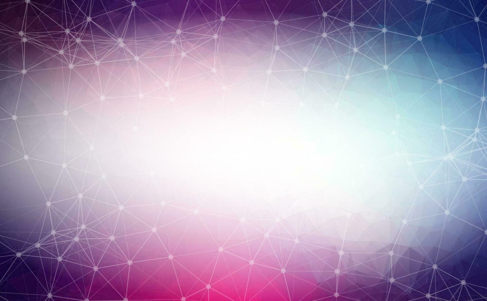 Abstract Dark Multicolor Polygonal Space Background With Connecting