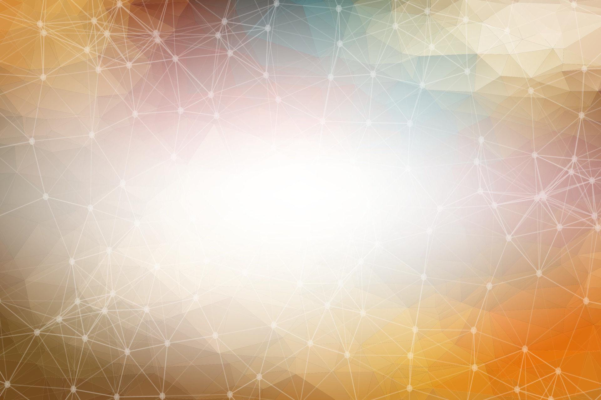 Abstract Brown Polygonal Space Background With Connecting Dots And