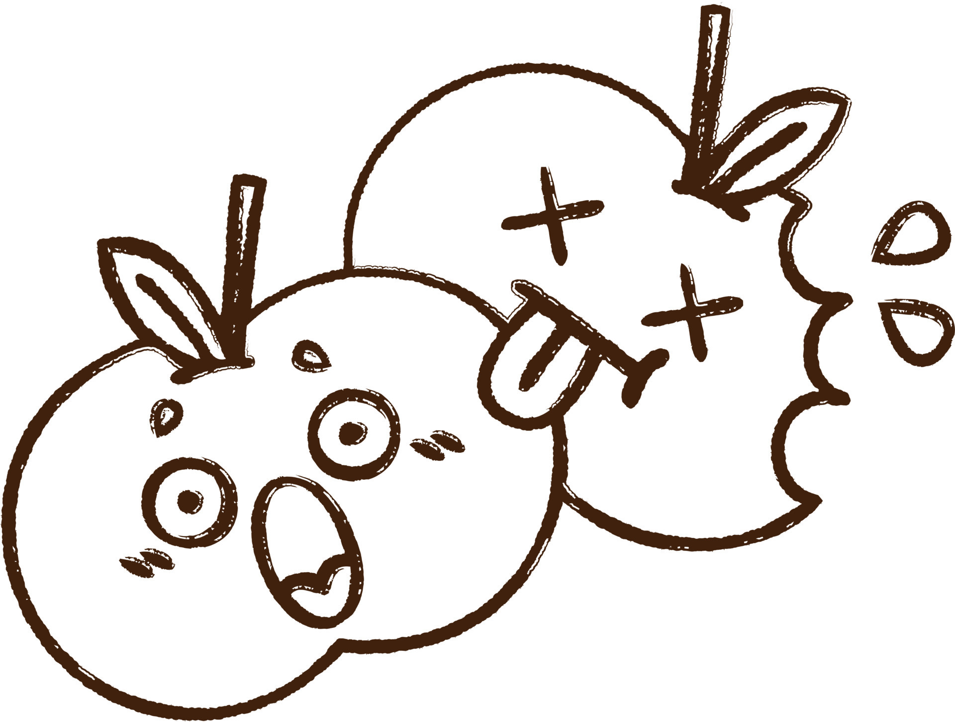 Apples Charcoal Drawing 12248470 Vector Art at Vecteezy