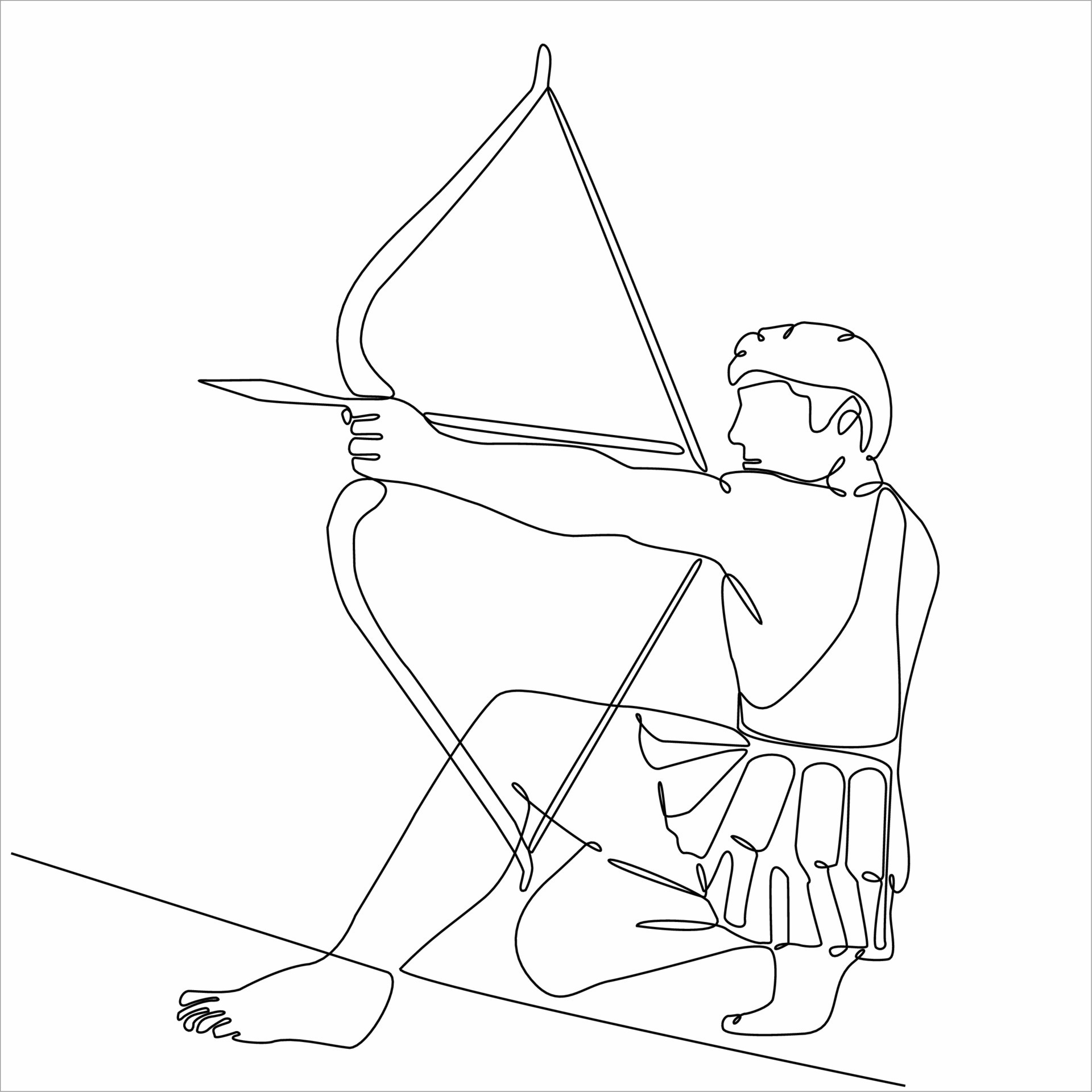 continuous line art 12250477 Vector Art at Vecteezy