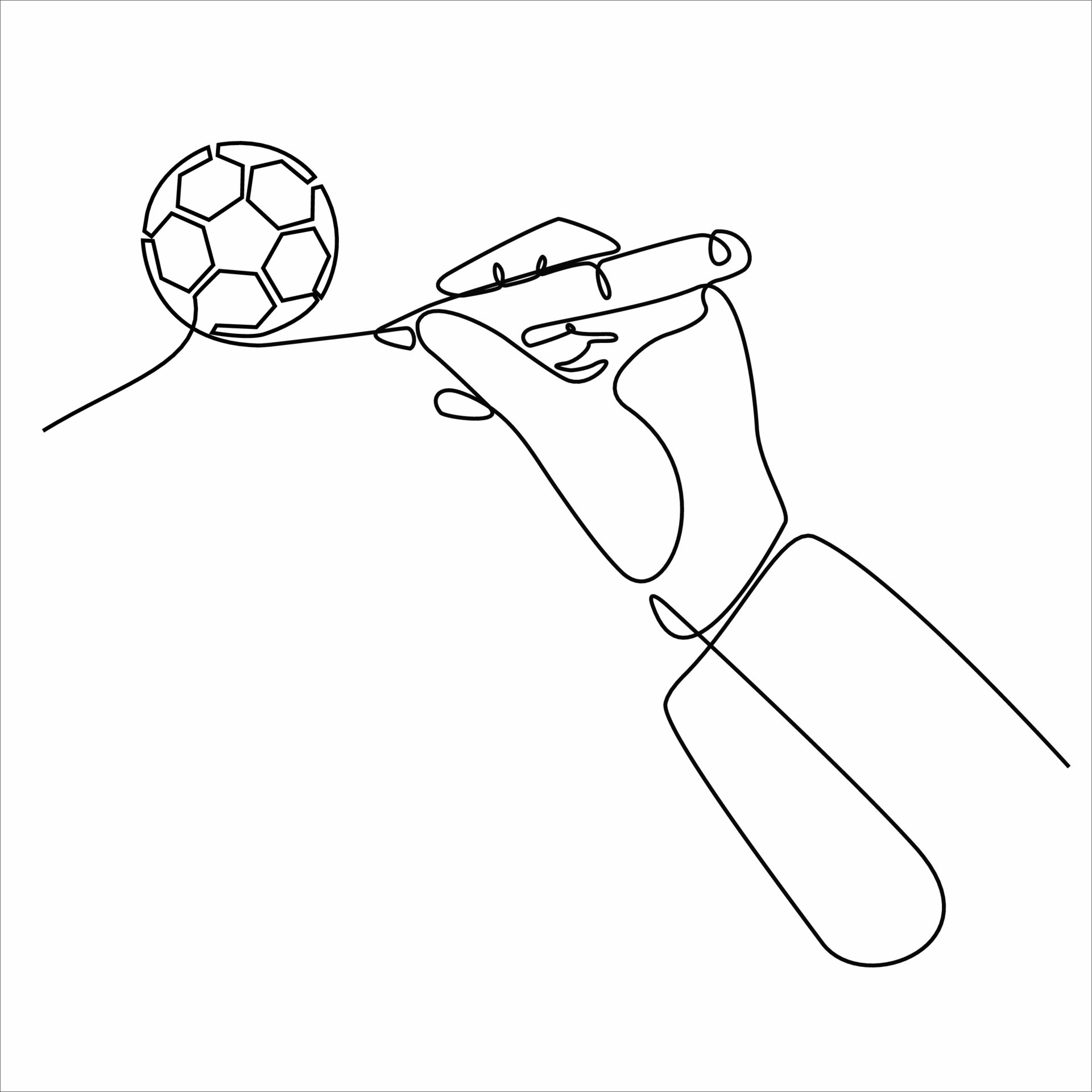 continuous line art 12250507 Vector Art at Vecteezy