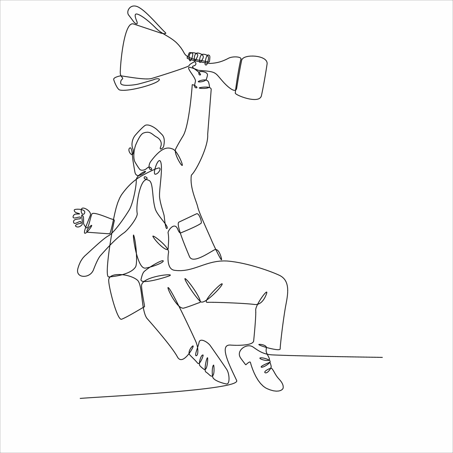 continuous line art 12250511 Vector Art at Vecteezy