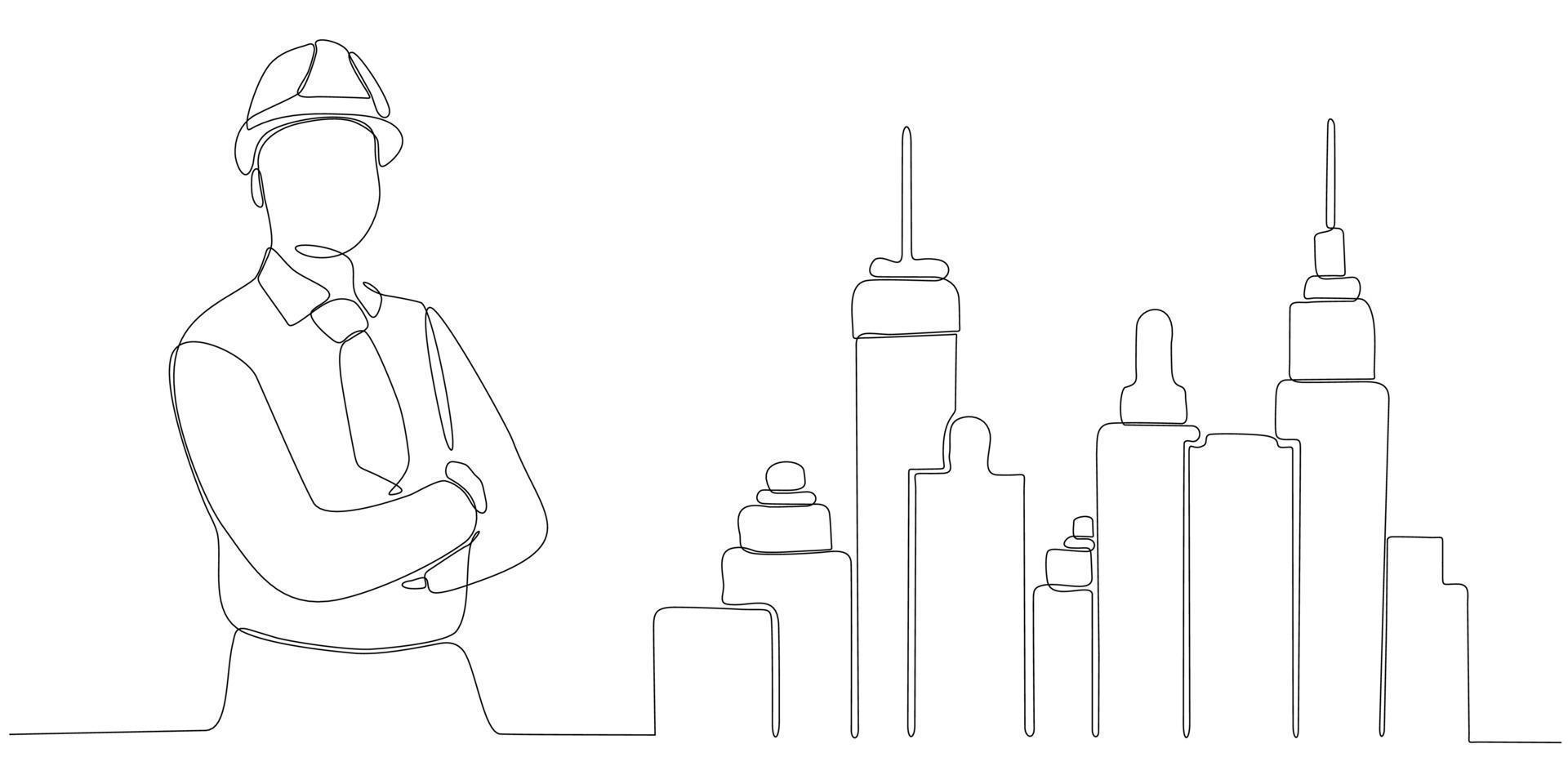 continuous line art 12250513 Vector Art at Vecteezy