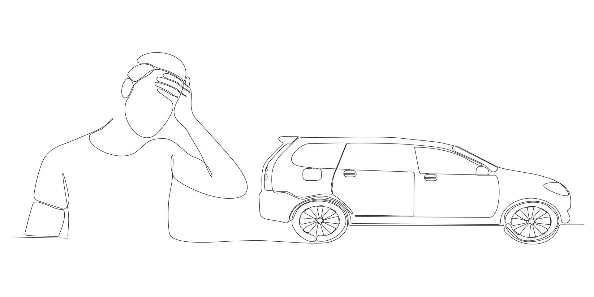 continuous line art 12250542 Vector Art at Vecteezy