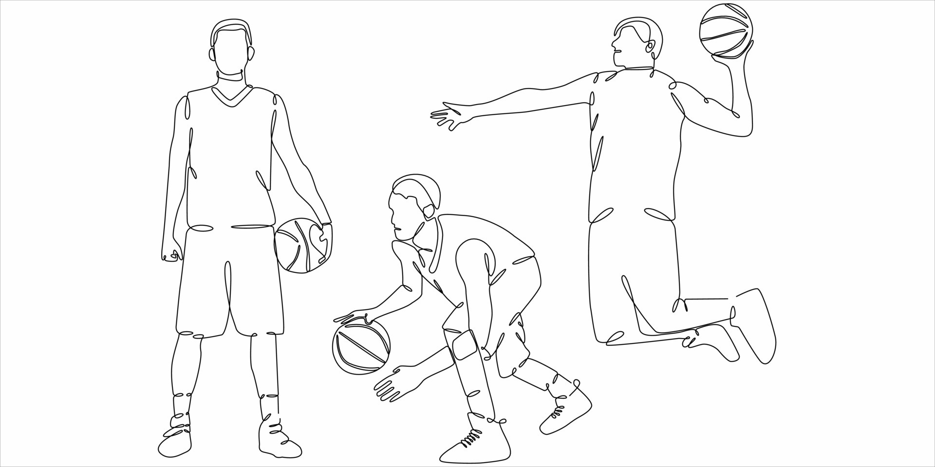 continuous line art 12250543 Vector Art at Vecteezy