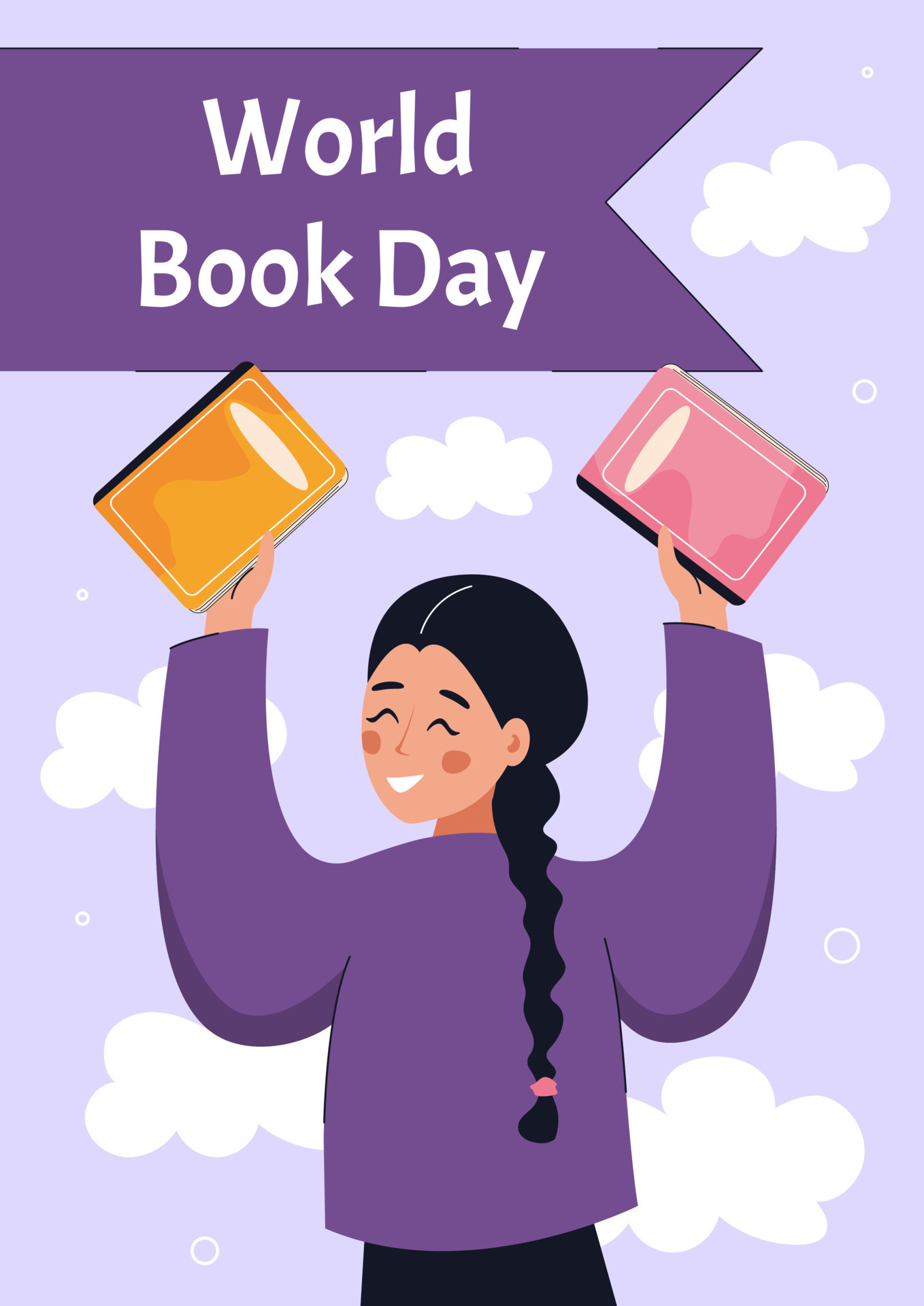 World Book Day Poster Concept Of Reading Development Education
