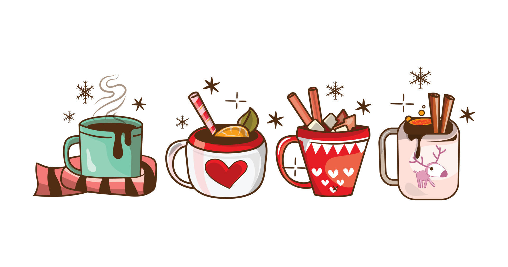 Christmas Coffee Mug Clipart