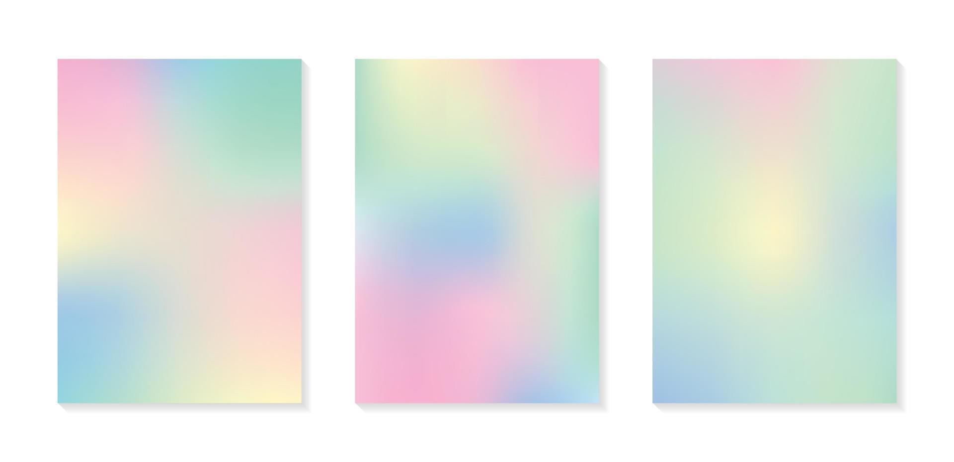 A collection of trendy colorful vector gradient set illustrations ...