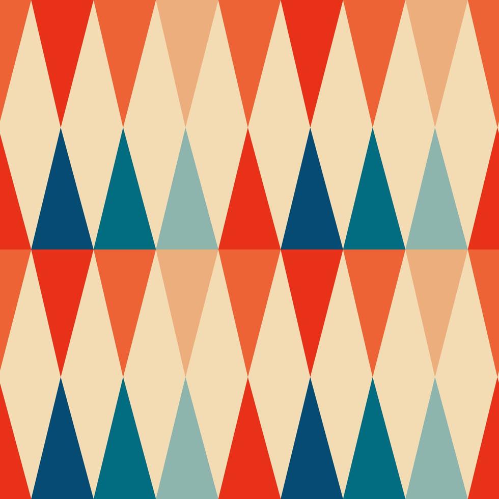 Vintage aestethic pattern with triangles in the style of the 70s and 60 12252008 Vector Art at ...