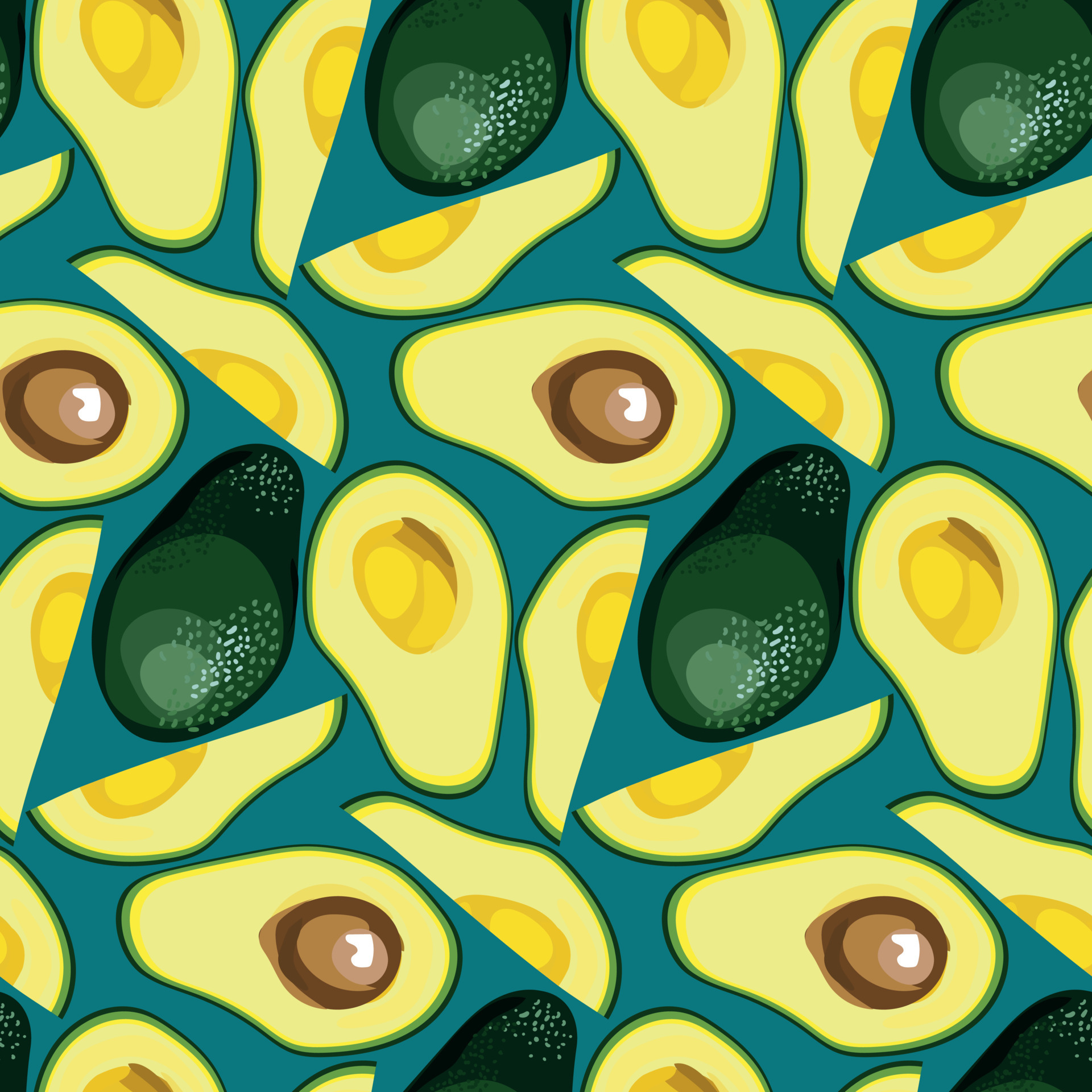 Avocado seamless pattern. 12252260 Vector Art at Vecteezy Avocado seamless pattern. 12252260 Vector Art at Vecteezy