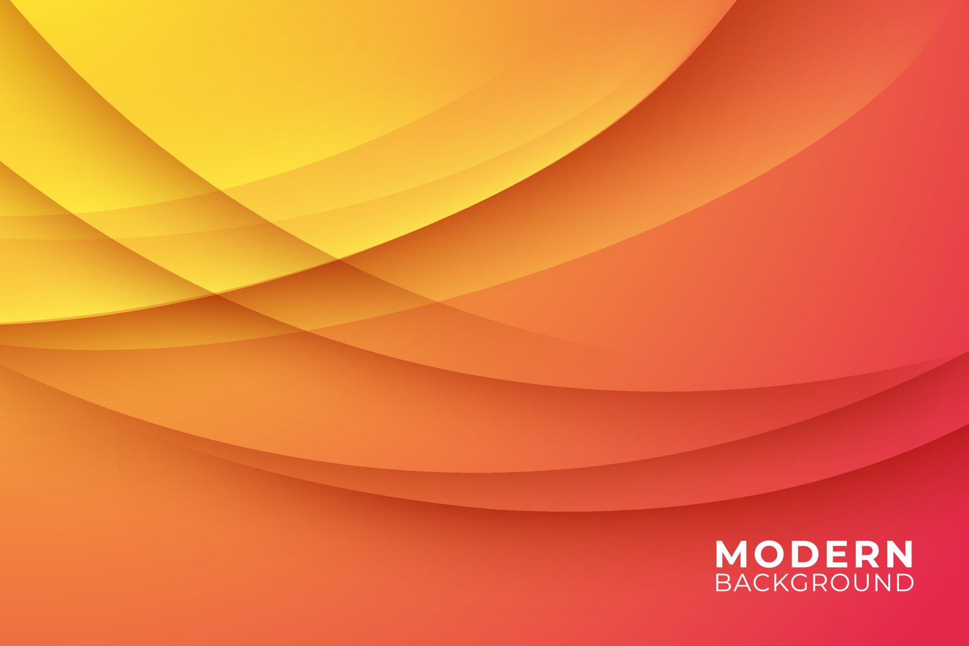 Minimal Geometric Background With Orange Elements With Fluid Gradient