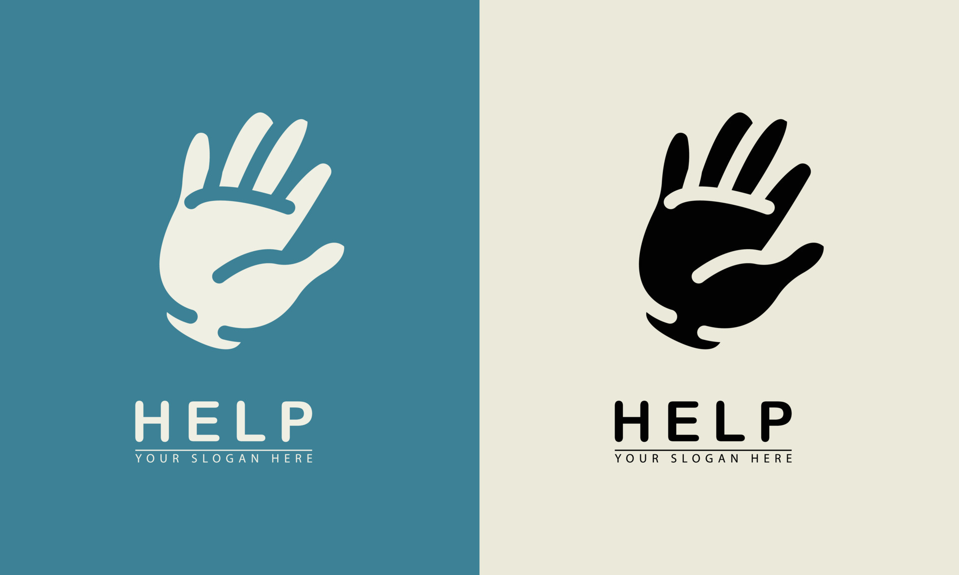 abstract helping hand logo icon. 12253599 Vector Art at Vecteezy