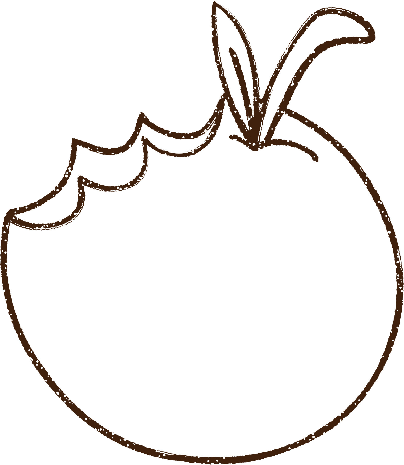 Bitten Apple Charcoal Drawing 12256390 Vector Art at Vecteezy